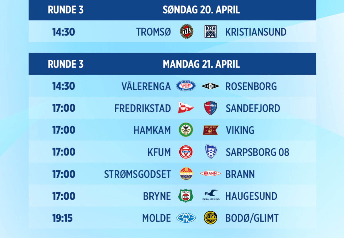 Starter borte mot Strømsgodset / Rosenborg